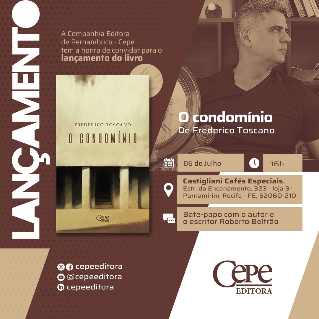 ENTREVISTA: Frederico Toscano lança romance de horror no Recife (Jul ...